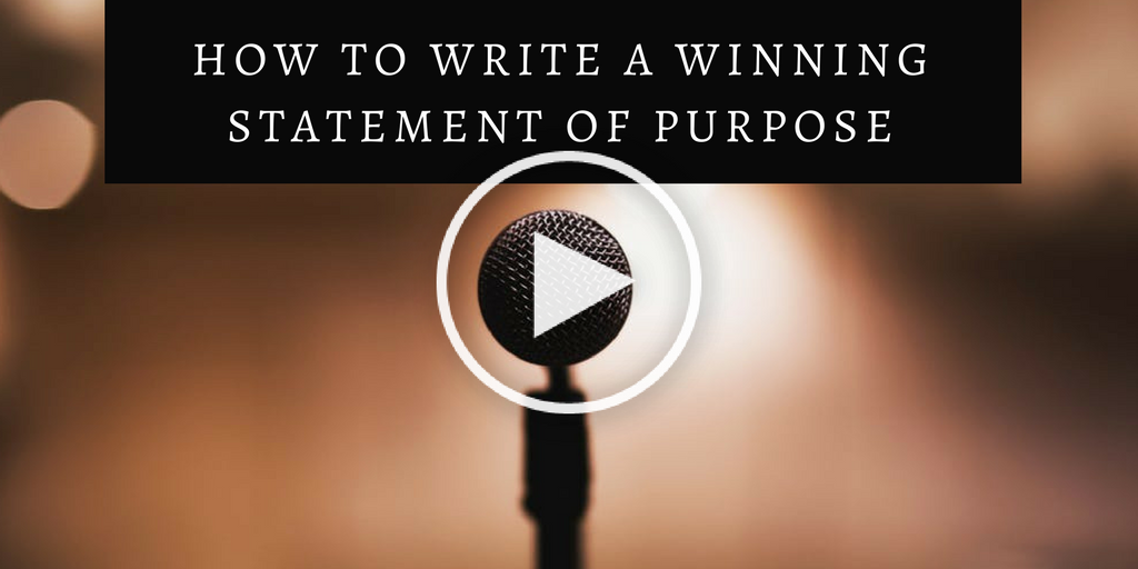 How to Write a Winning Statement of Purpose (Play Button) | Wordvice